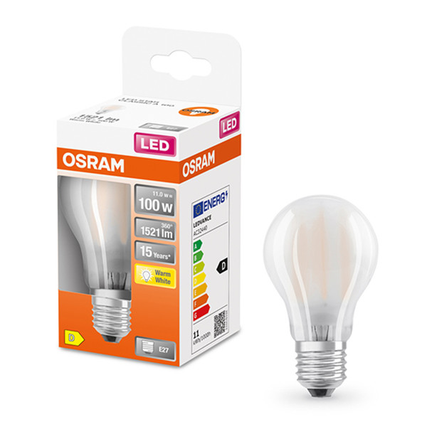 Osram LED lamp E27 | Peer A60 | Mat | 2700K | 11W (100W) Osram 123led.nl